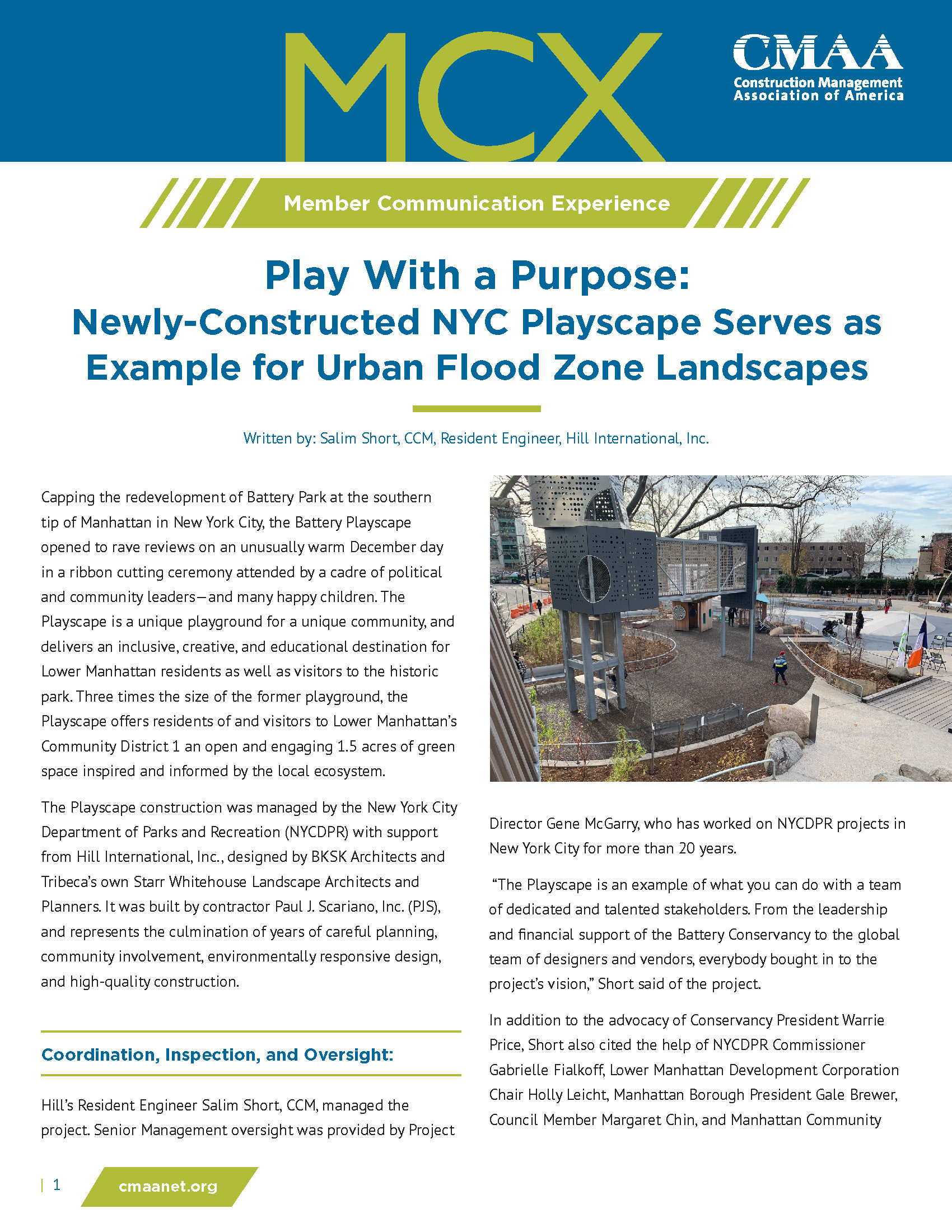 Play with a Purpose: Newly-Constructed NYC Playscape Serves as Example ...