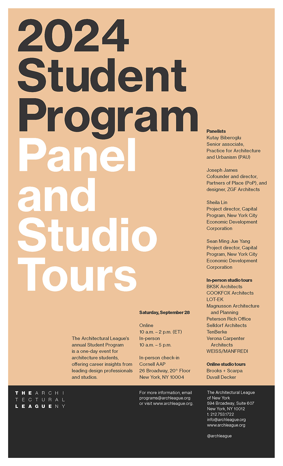 Upcoming Arch League Student Event - BKSK Architects